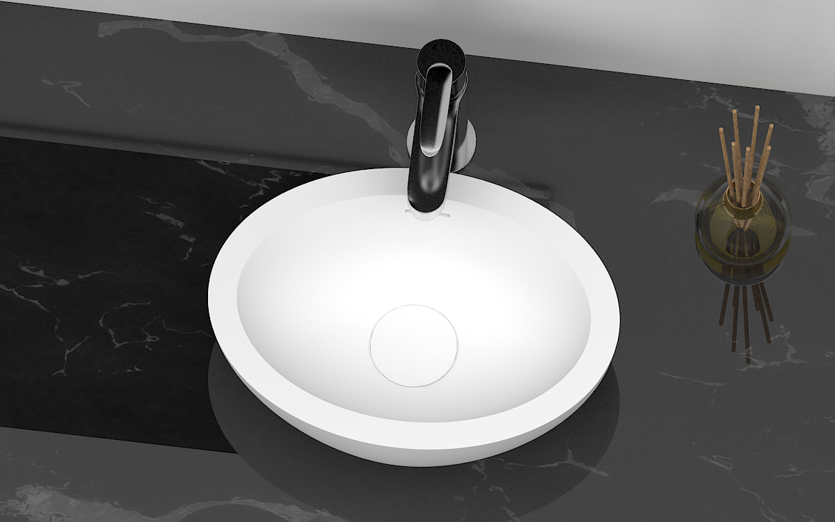 Italian Style Luxury Contemporary Stone Resin Vessel Sink Modern Art ...