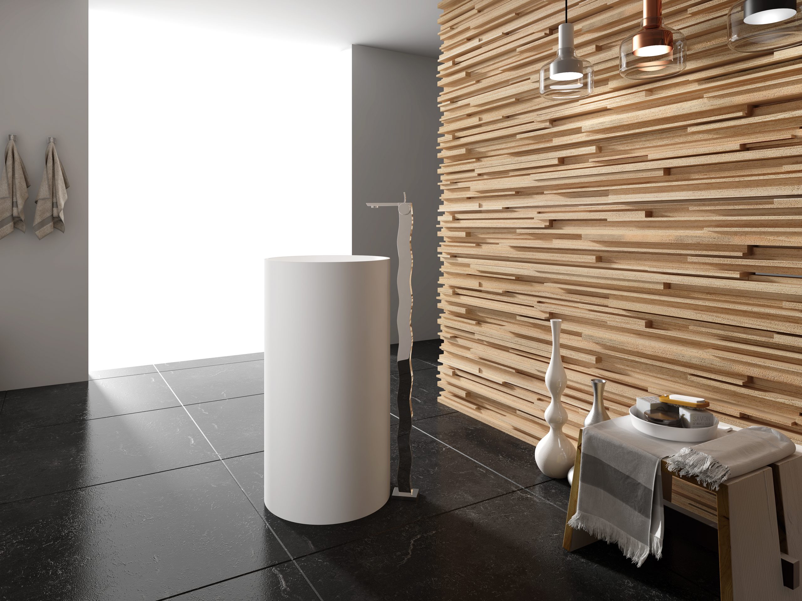 Italian Style Luxury Contemporary Stone Resin Freestanding Wash Basin ...