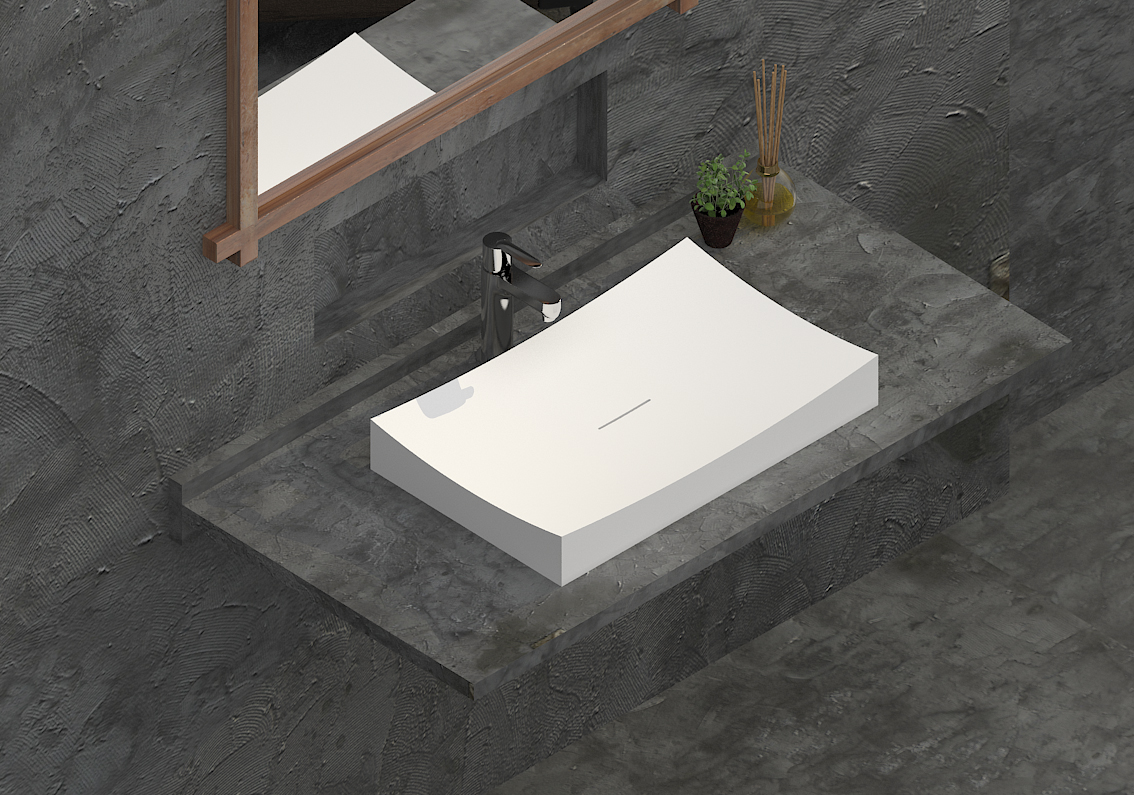 LILYA 1230080 Italian Style Luxury Contemporary Stone Resin Vessel Sink ...