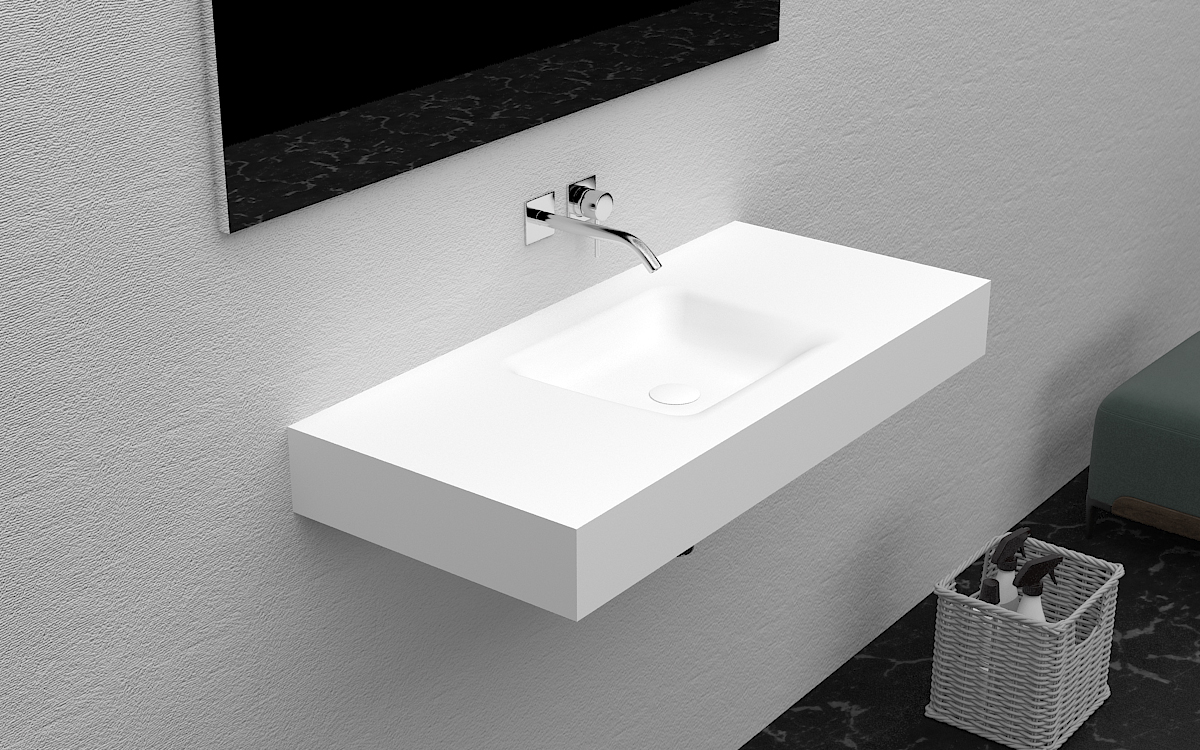 China Wholesale Cheap Stone Wall Hang Basin & Custom Wall Hang Sink ...