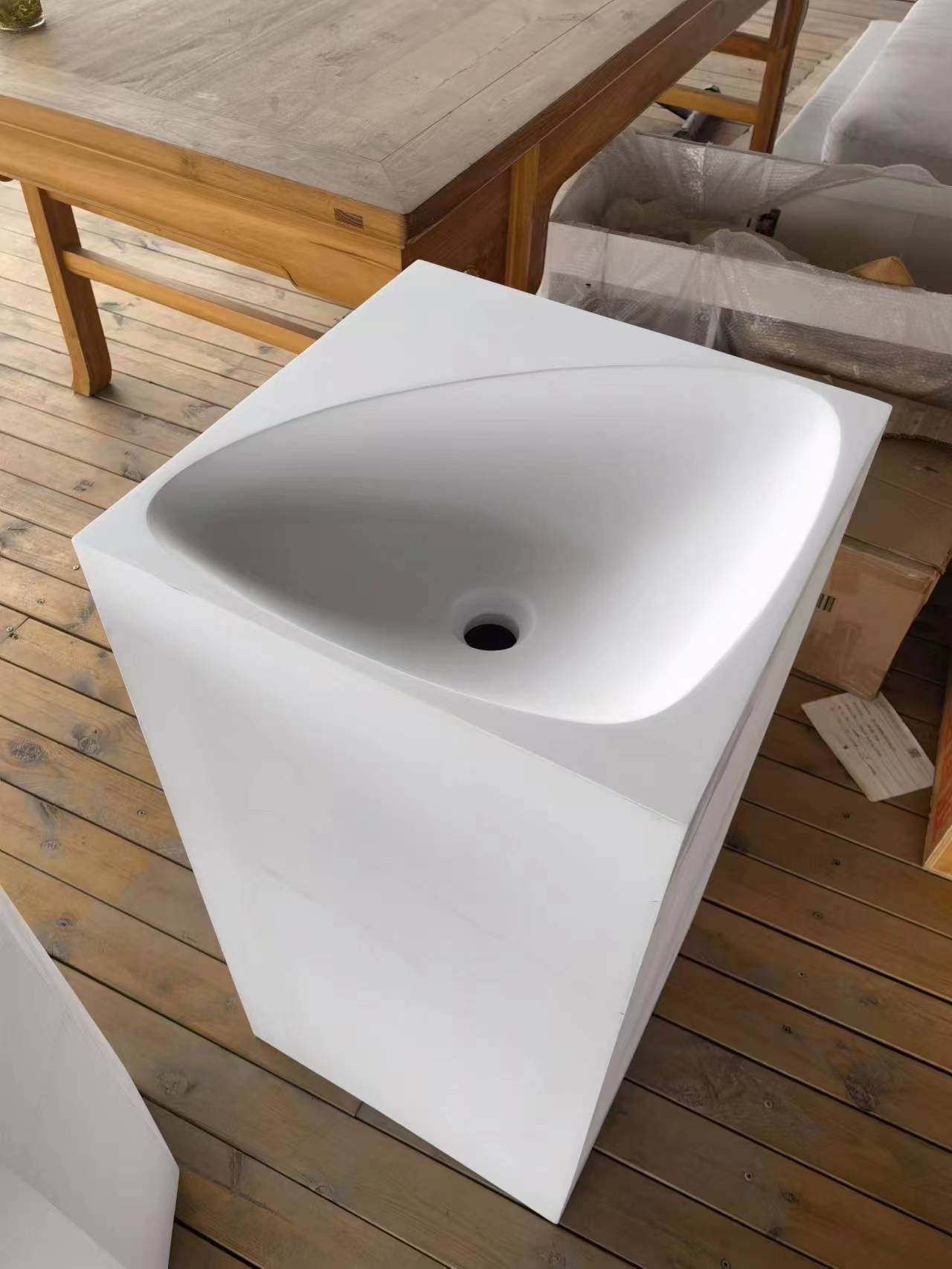 China Wholesale Cheap Stone Pedestal Washbasin & Custom Pedestal ...
